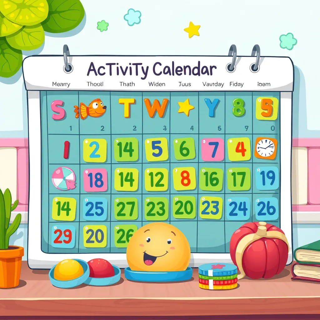 Crafting a Monthly Activity Calendar for Preschool