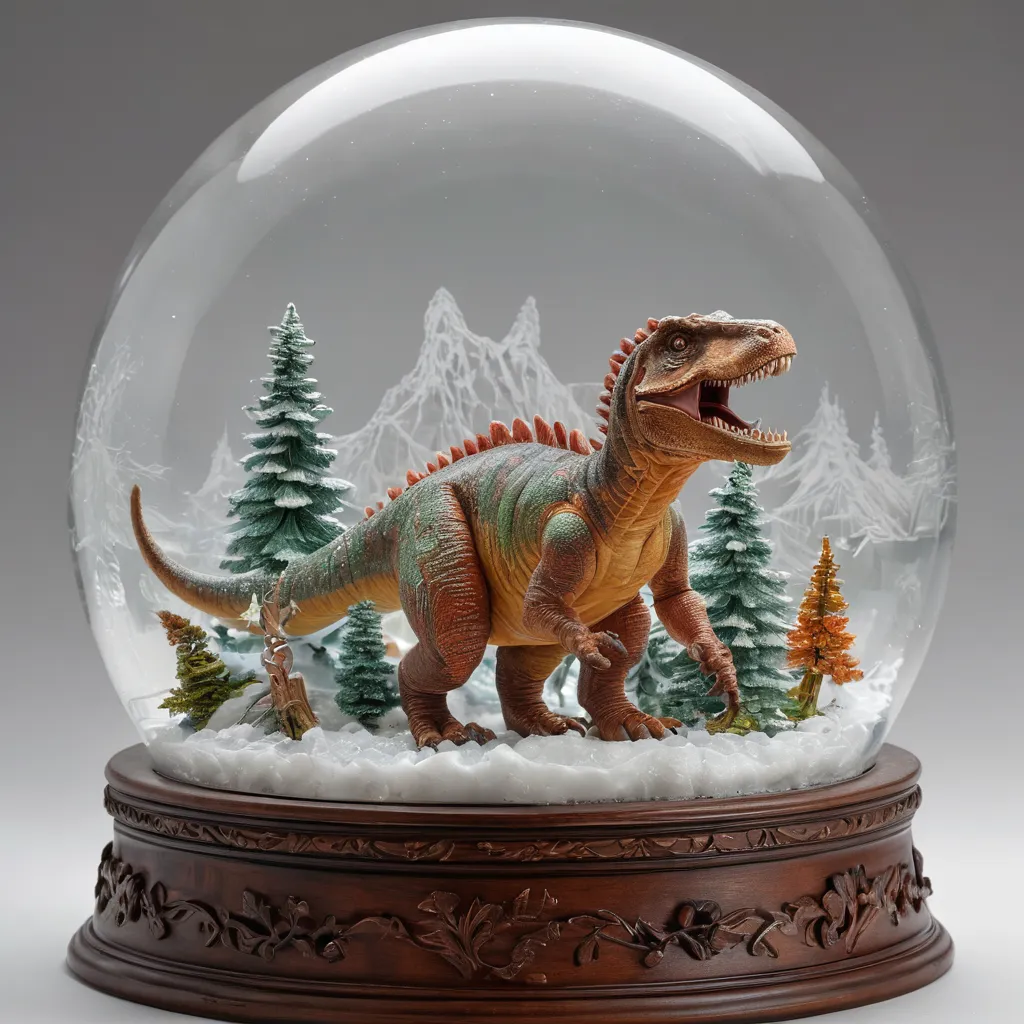 Unveiling the Enchanting Universe of the Dinosaur Snowglobe