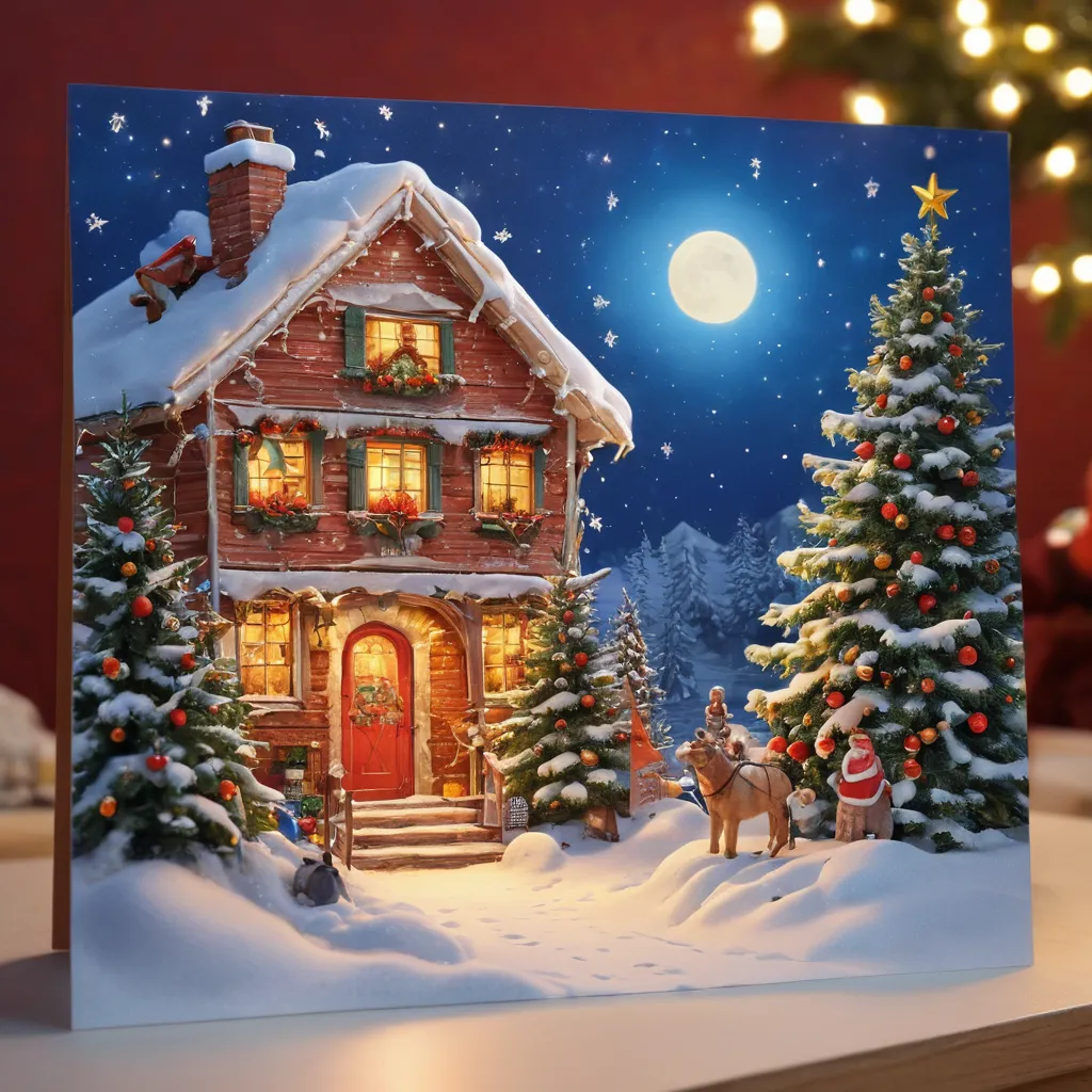 Unleash the Enchantment of 3D Christmas Card Designs for a Magical ...
